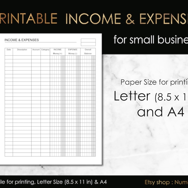 Expense Tracker - Etsy