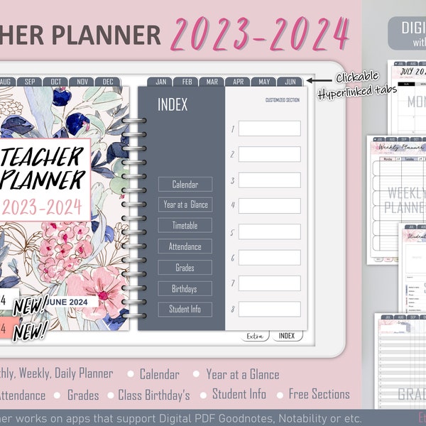Teacher Planner - Etsy