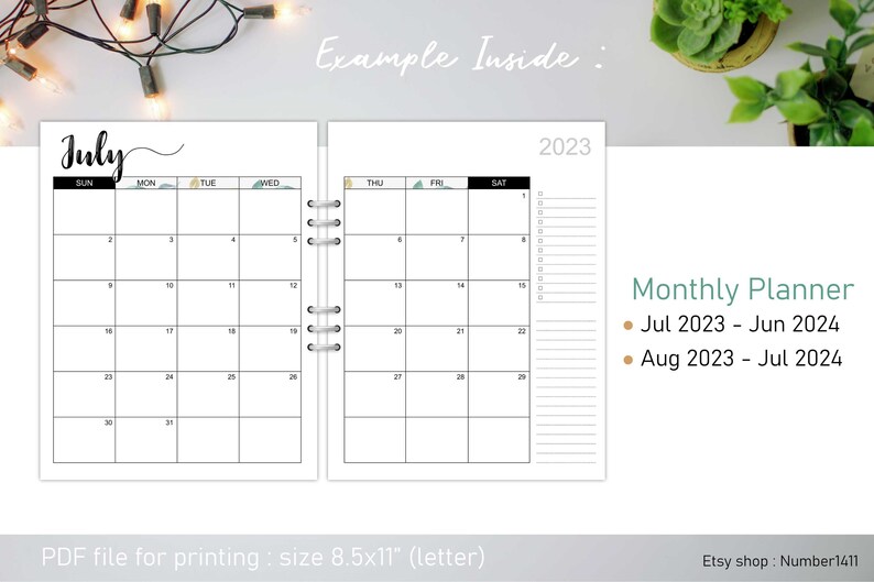 Printable Teacher Planner 2023-2024, Teacher Planner Template, Academic ...
