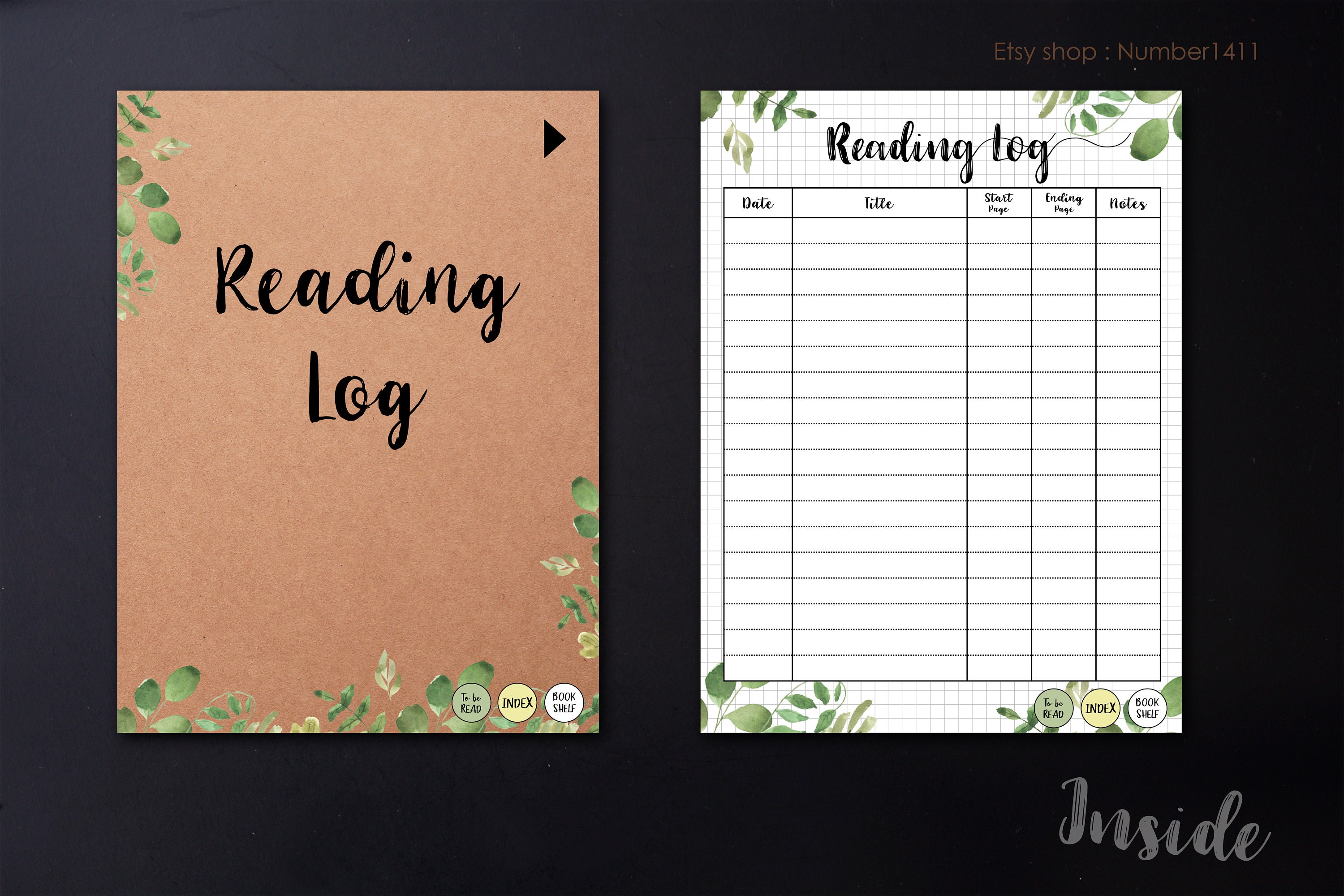Digital Reading Log, Reading Journal, Digital Planner Goodnotes ...