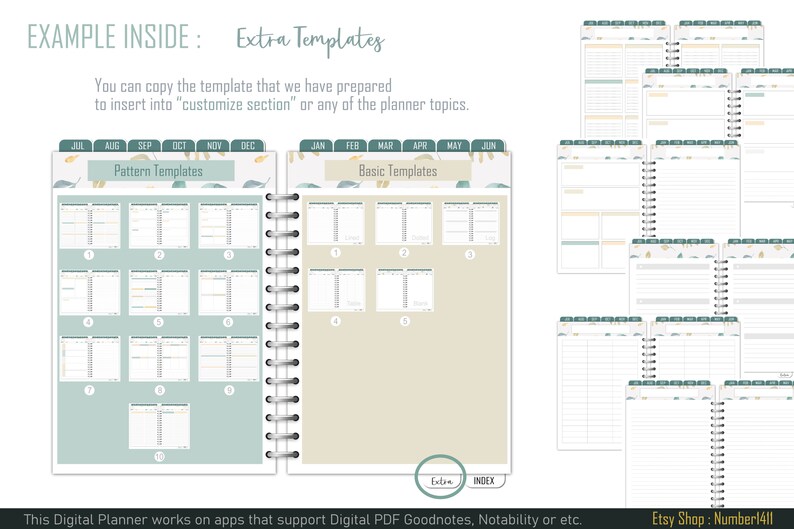 Teacher Digital Planner Teacher Planner 2021-2022 | Etsy