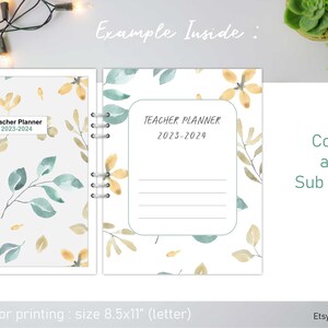 Printable Teacher Planner 2023-2024, Teacher Planner Template, Academic ...
