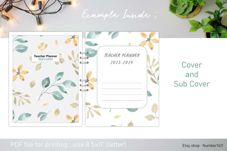 Printable Teacher Planner 2023-2024, Teacher Planner Template, Academic ...