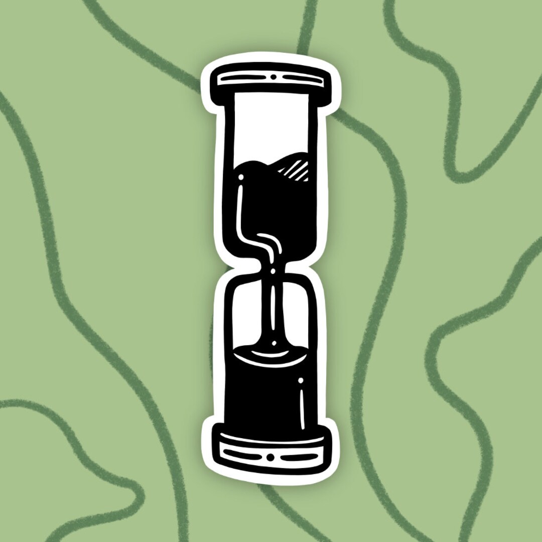 Hourglass – Die Cut Sticker - Etsy