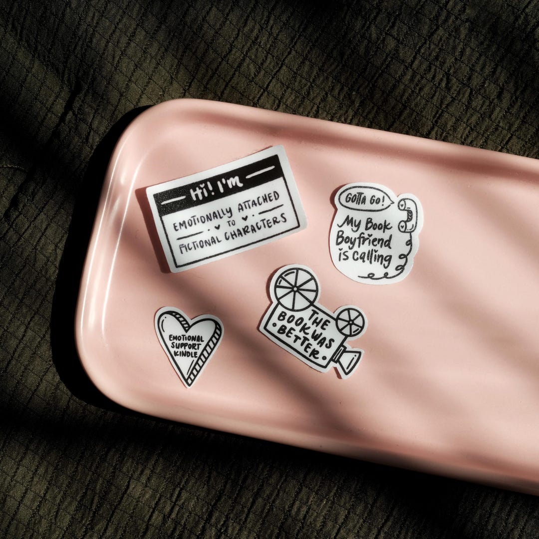 Emotional Support Kindle – Die Cut Sticker - Etsy