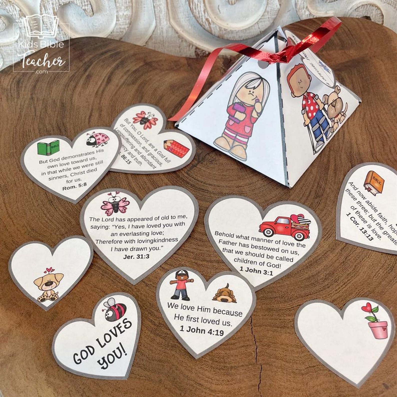 God's Love Paper Treat Box Craft for Kids | Bible Valentine's Day Gift ...