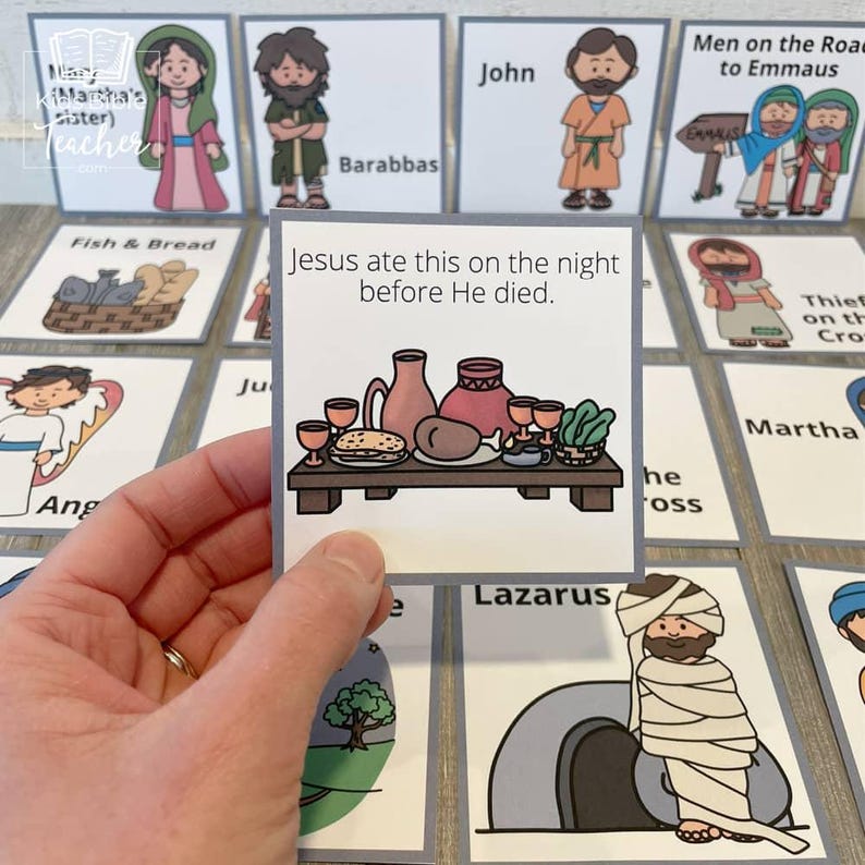 Jesus' Death & Resurrection Bible Match Game for Easter - Etsy
