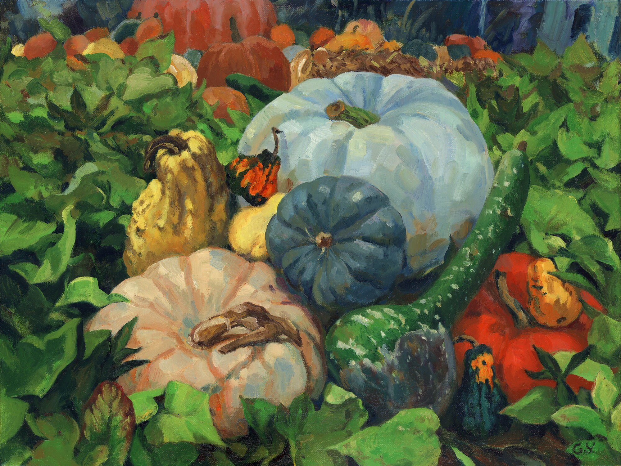 Squash Oil Painting - Etsy
