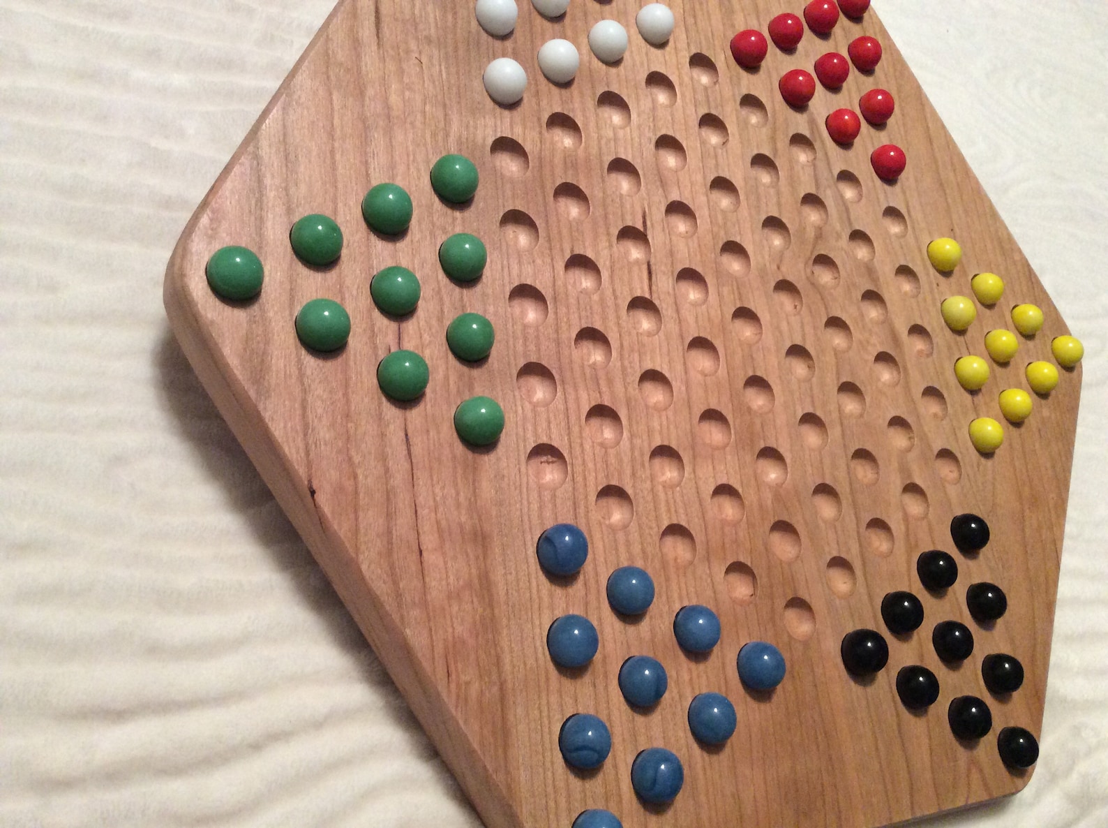 Wooden Chinese Checkers Chinese Checkers Cherry Chinese | Etsy