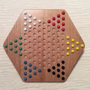 Wooden Chinese Checkers - Chinese Checkers - Cherry Chinese Checkers ...