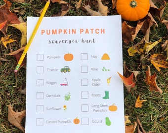 Autumn Hike Scavenger Hunt for Kids-instant DOWNLOAD - Etsy
