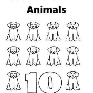 Printable Farm Animals Counting Worksheets - Color Worksheets ...