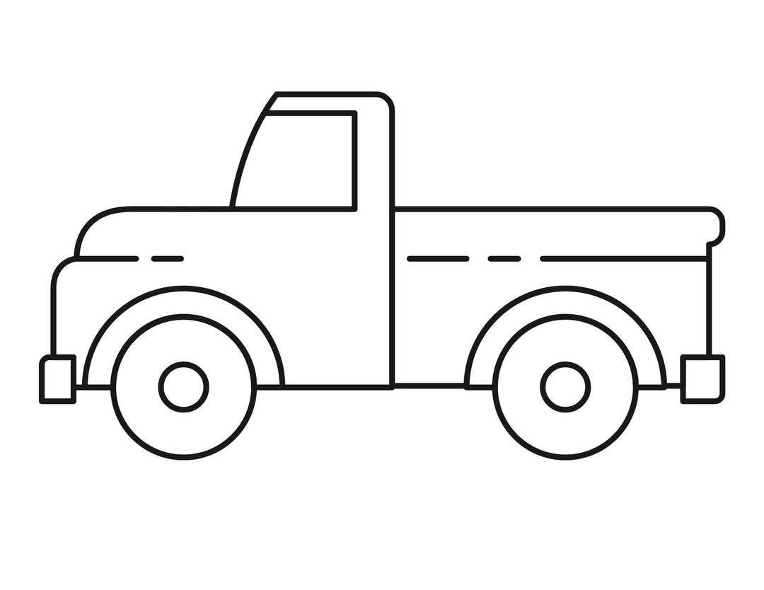 Printable Truck Coloring Sheet - Fall Coloring Sheet - Indoor Activity ...