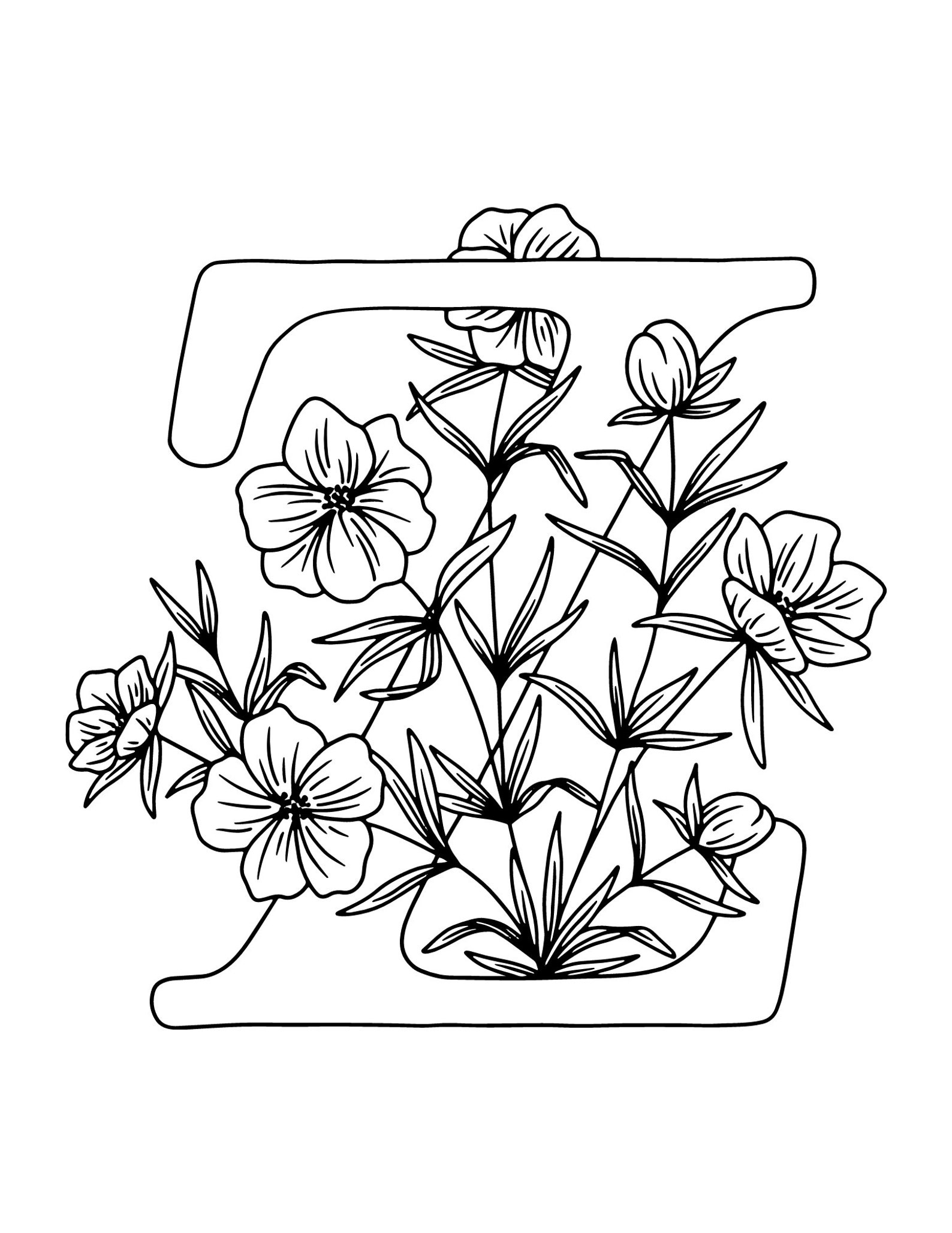 Alphabet Color Page Set Printable - Abc's Printable Coloring Set ...