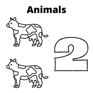 Printable Farm Animals Counting Worksheets - Color Worksheets ...