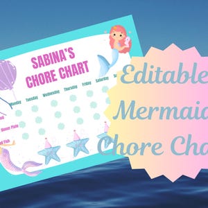Magical Chore Chart Bundle - Unicorn, Mermaid, Dinosaur, Space ...