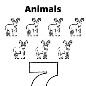 Printable Farm Animals Counting Worksheets - Color Worksheets ...