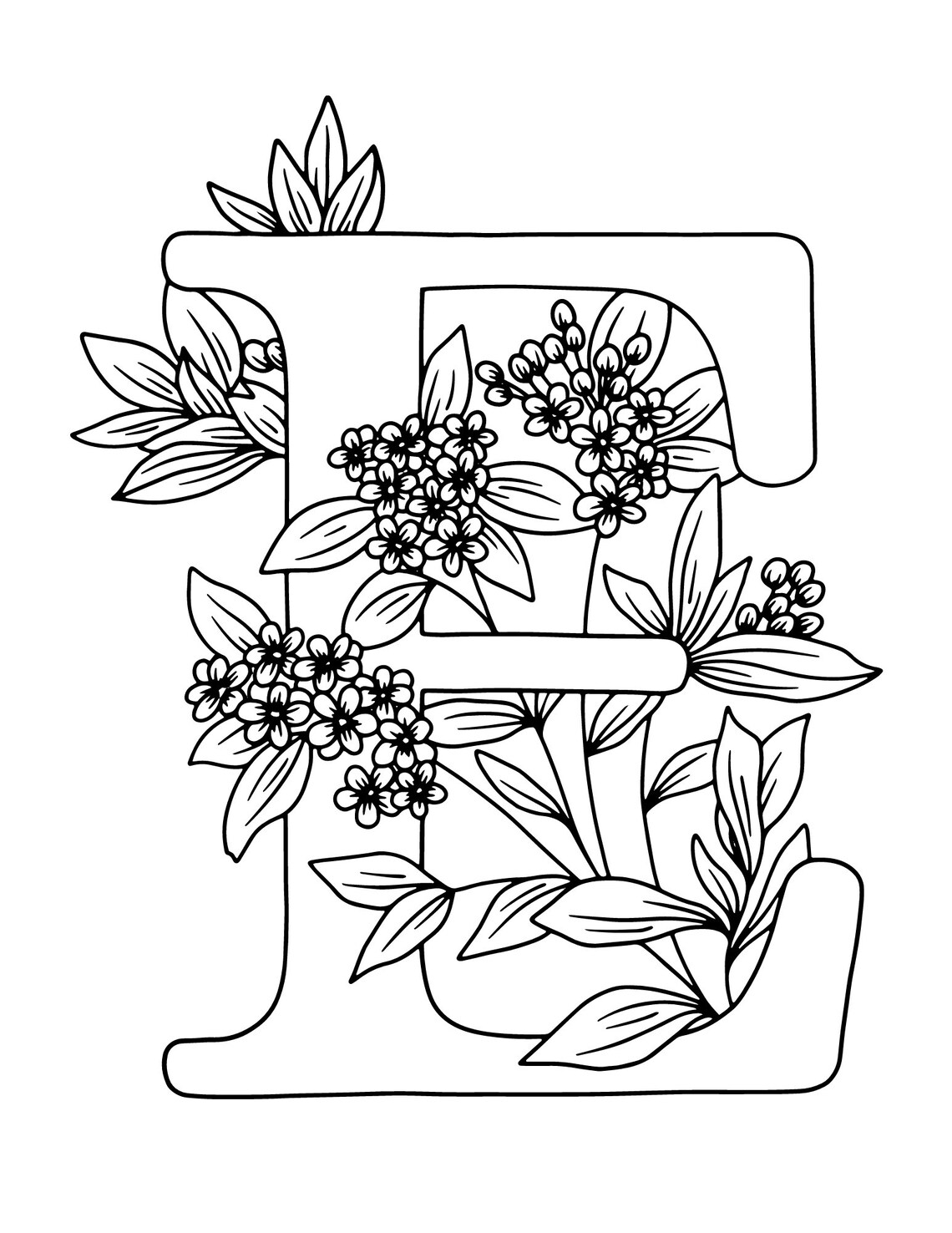 Alphabet Color Page Set Printable - Abc's Printable Coloring Set ...