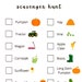Printable Pumpkin Patch Scavenger Hunt Sheet - Pumpkin Patch Checklist ...
