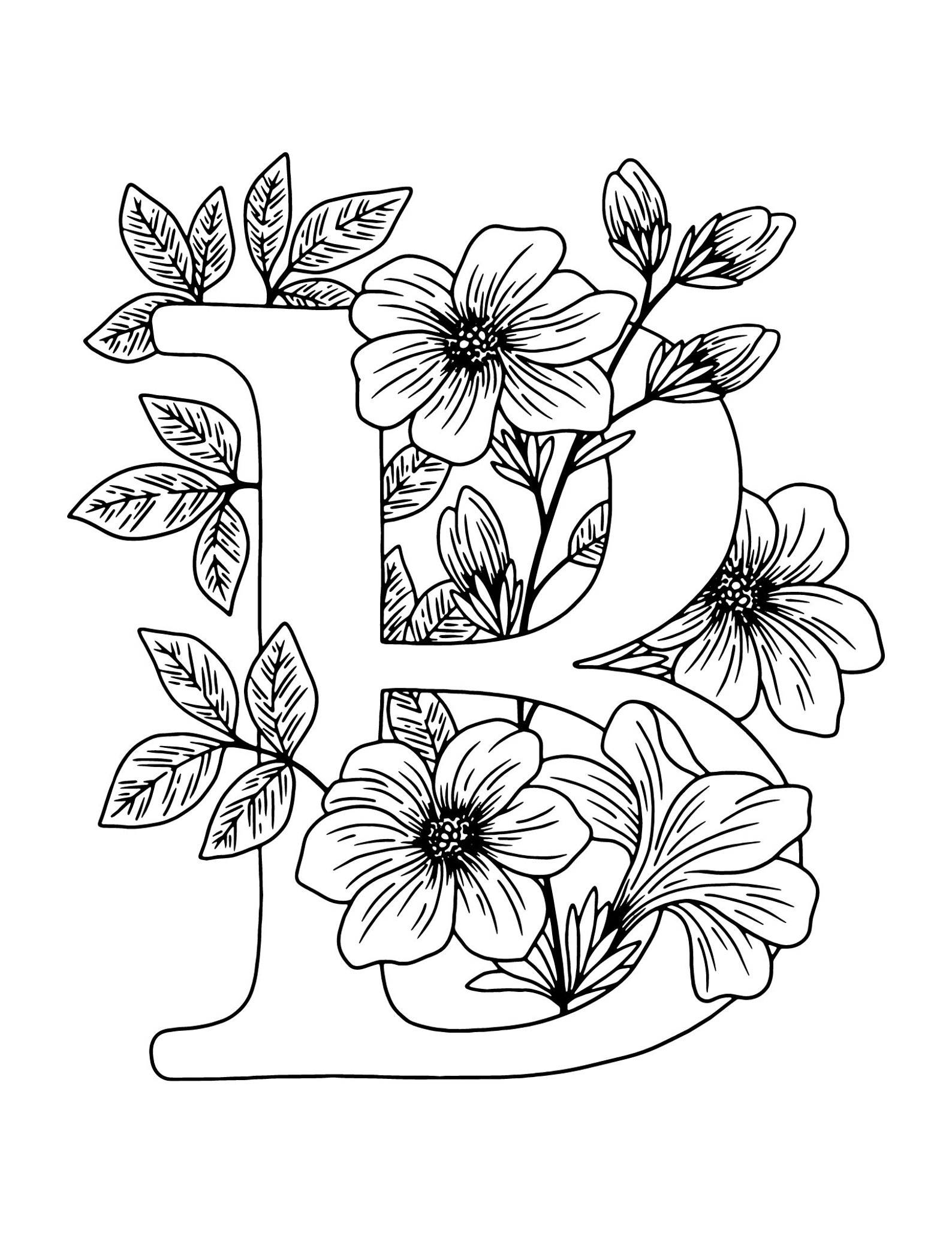 Alphabet Color Page Set Printable - Abc's Printable Coloring Set ...