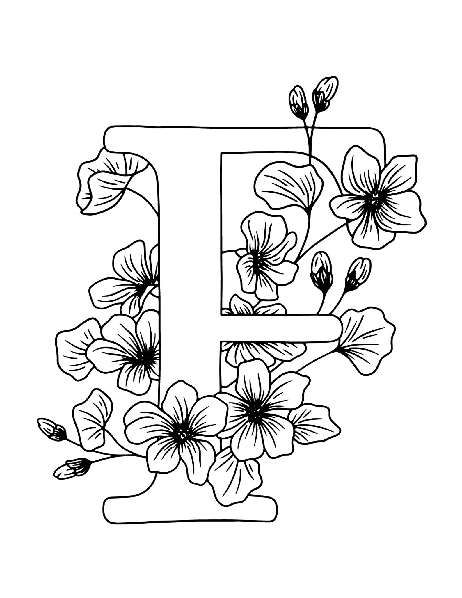 Alphabet Color Page Set Printable - Abc's Printable Coloring Set ...