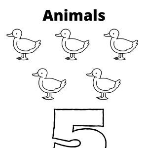 Printable Farm Animals Counting Worksheets - Color Worksheets ...