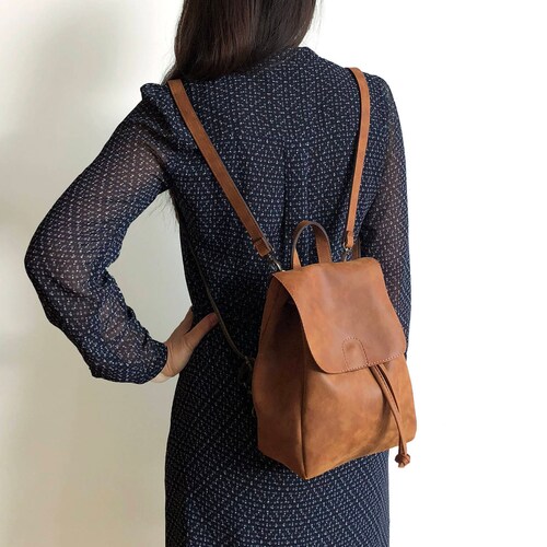 Mini Backpack Leather Backpack Women Backpack Leather Black | Etsy