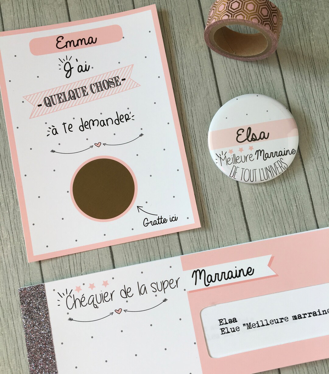 Kit de la super marraine pour faire votre demande - Etsy France