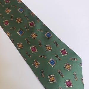 Vintage Equestrian Snaffle Bit Horse Necktie, Horse Men's Tie ...