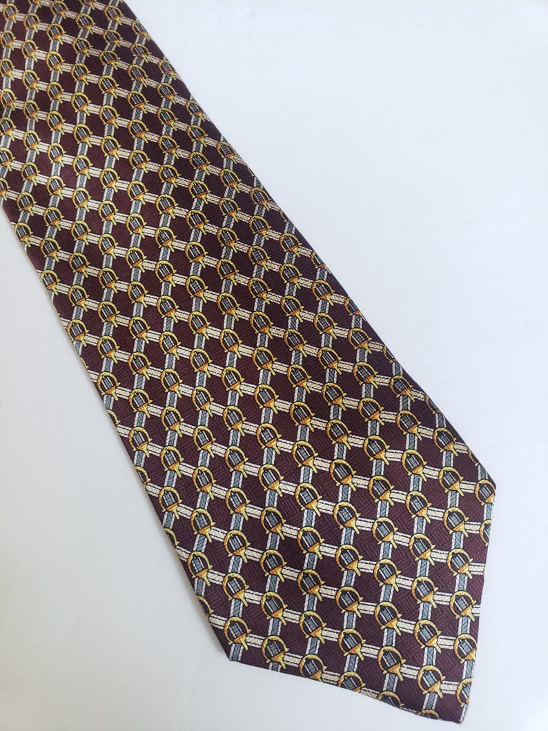 Vintage Equestrian Snaffle Bit Horse Necktie, Horse Men's Tie ...