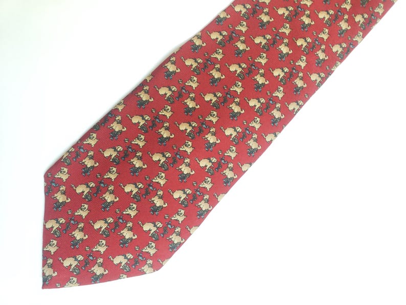 Vintage Terry Dog Breeds Necktie, Dog Print Men's Tie - Etsy