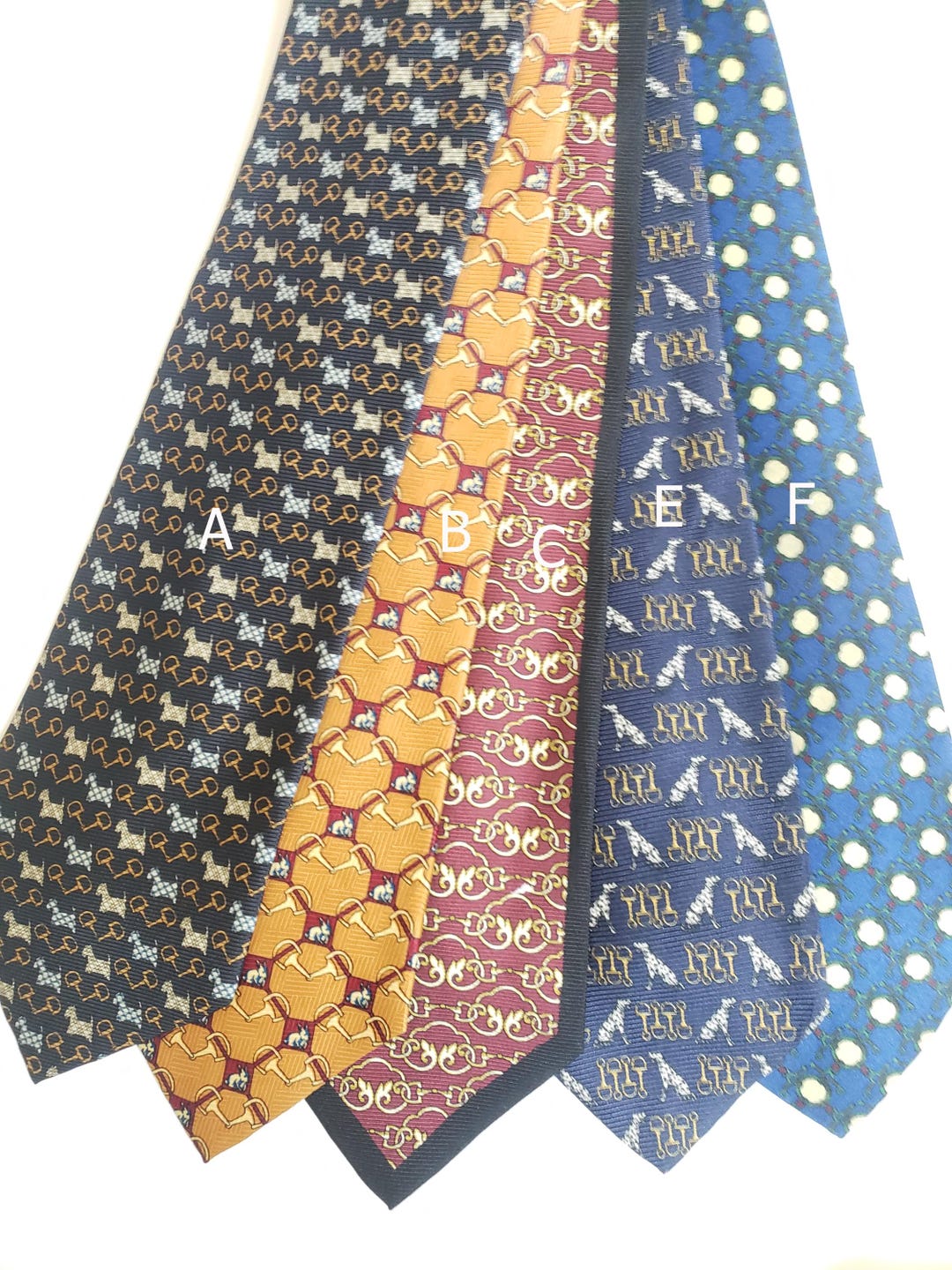 Vintage Equestrian Horse Snaffle Bit Necktie - Men's Tie - Etsy