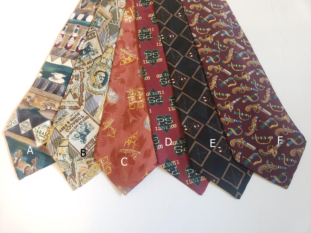 Vintage the Beatle Necktie Collection, Tabasco Necktie - Etsy