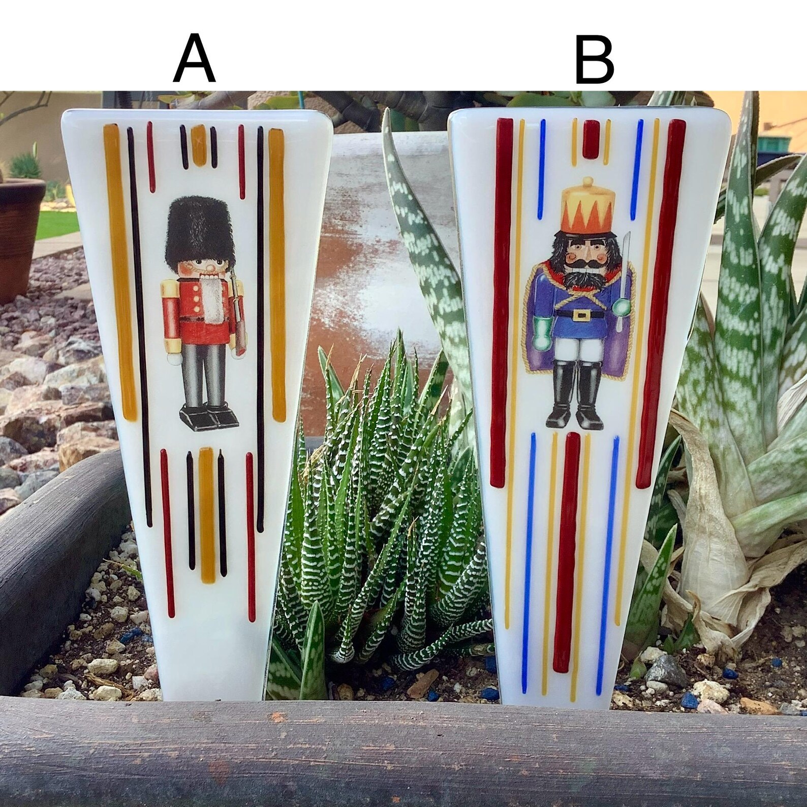Nutcracker Pot Stakes Yard Garden Cute Christmas - Etsy