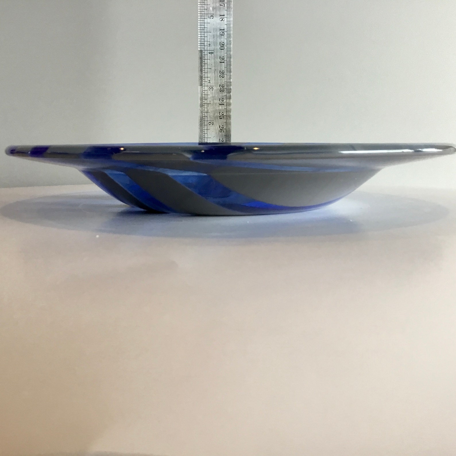 Rimmed Glass Bowl - Functional Art - Etsy