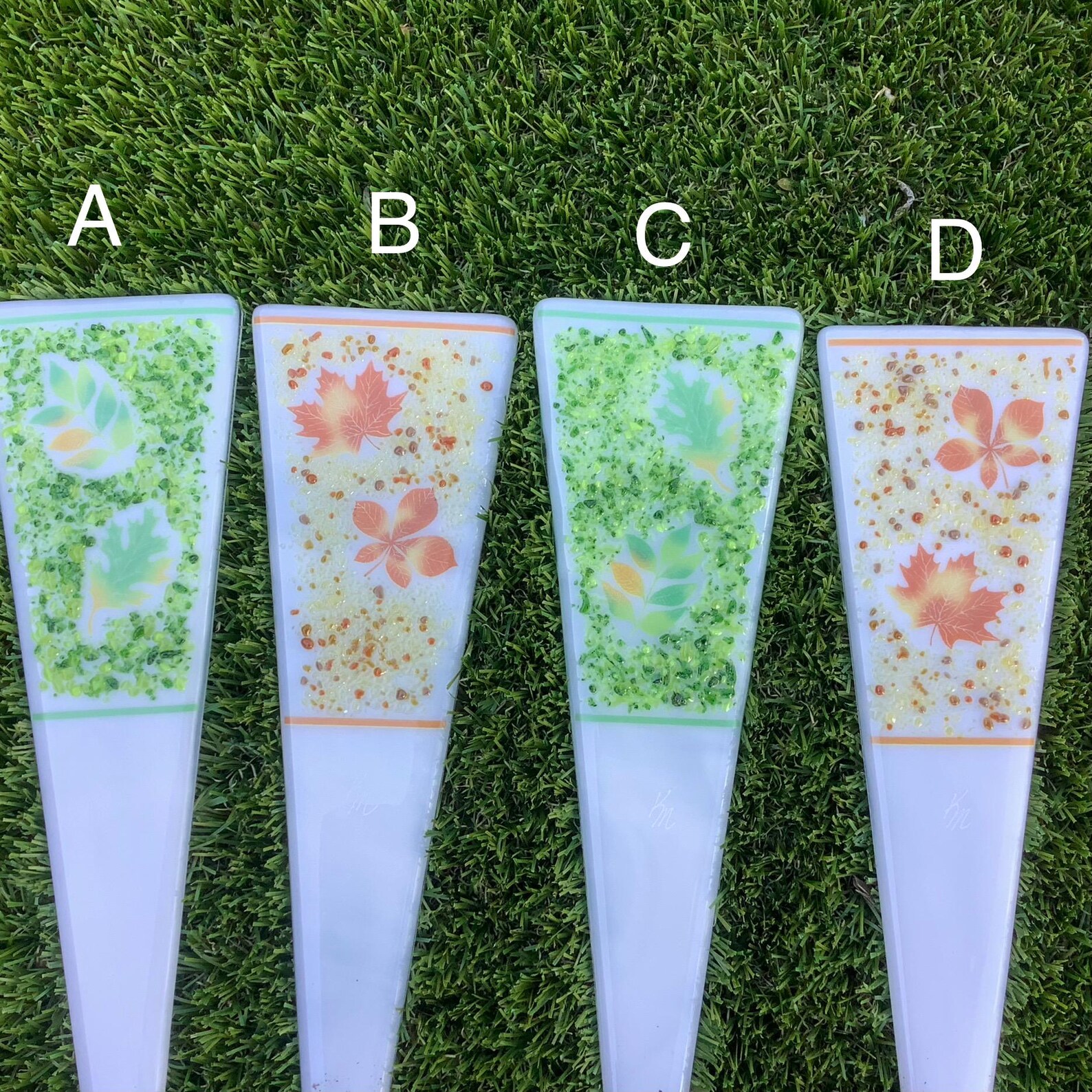 Leaves Spring Summer Fall Pot Stakes Yard Garden - Etsy