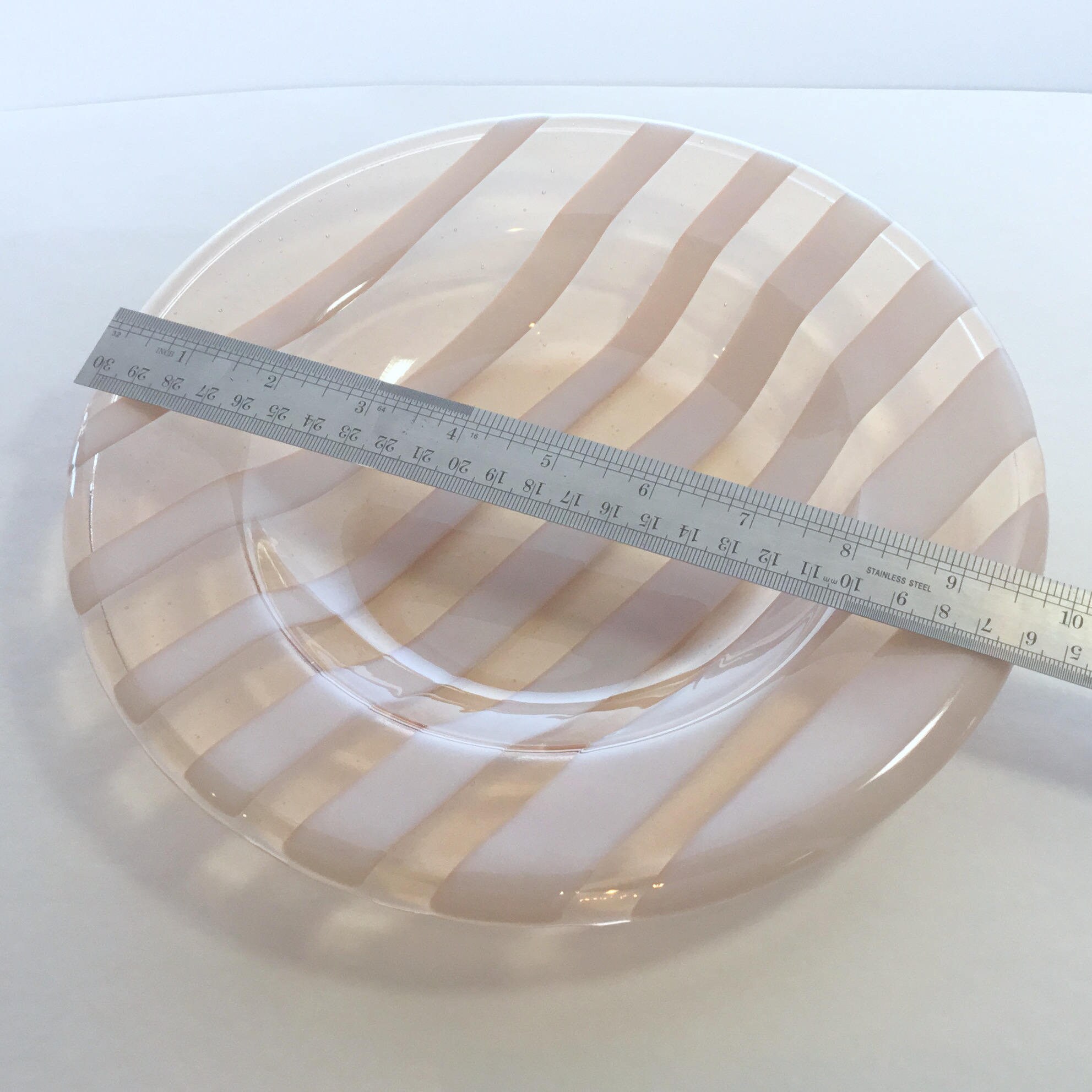 Rimmed Glass Bowl - Functional Art - Etsy