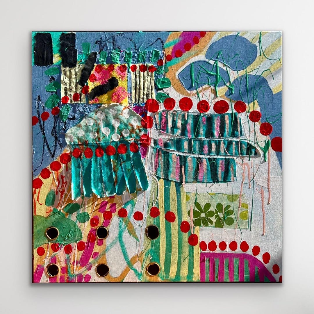 Abstract Art, Original Artwork, Painting, Mixed Media, Canvas, Artwork ...