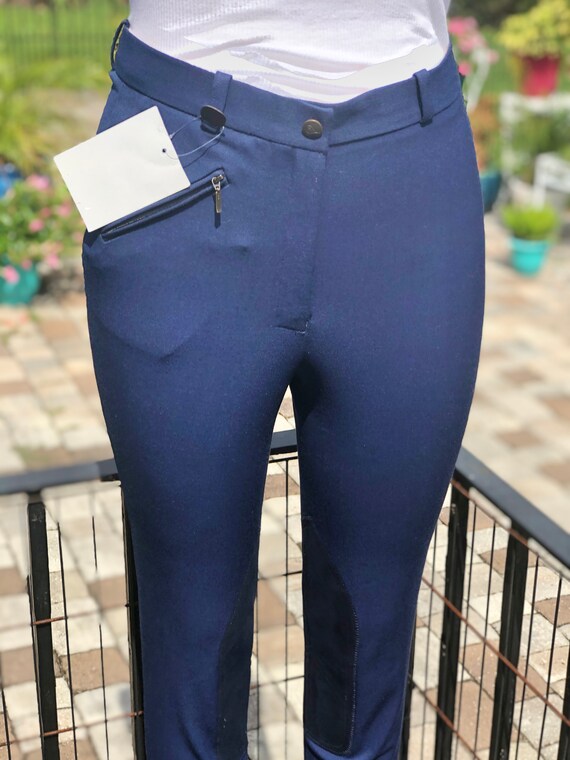 new jodhpurs, navy blue riding pants, vintage riding … - Gem