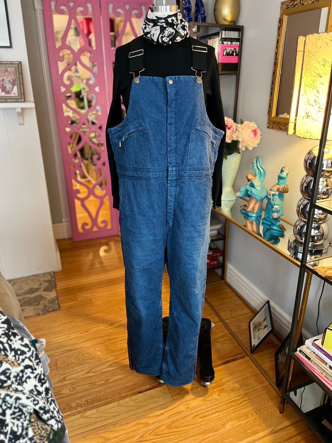 Quilted Lined Overalls, 42x29, Quilted Lined Work Overalls, Denim ...