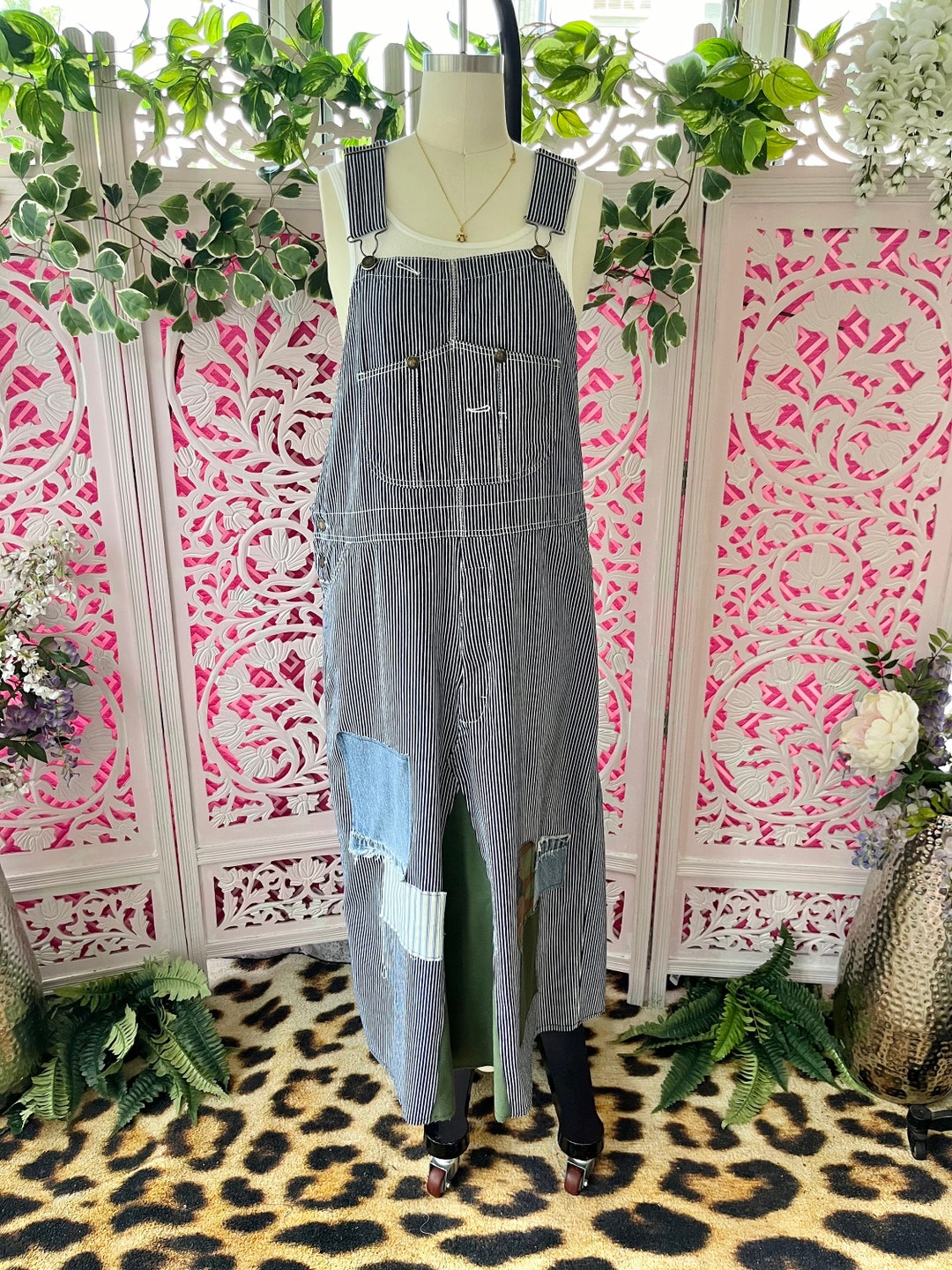 Upcycled Overalls Dress, Vintage Overalls Dress, Upycycled Overalls ...