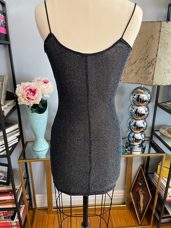 Sheer sparkle slip dress, 90s sheer slip dress, vinta… - Gem