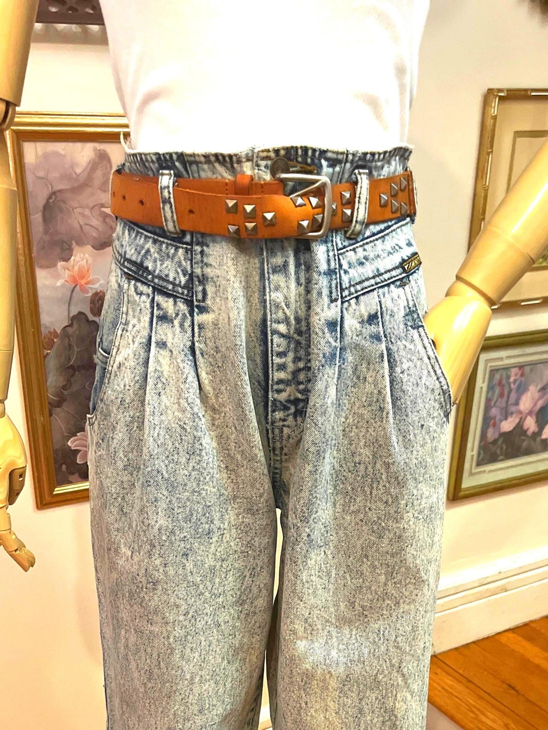 80s Acid Wash Jeans, Vintage Jeans, High Waist Jeans, Ladies 80s Jean ...