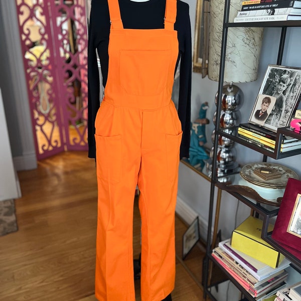 Orange Overalls - Etsy