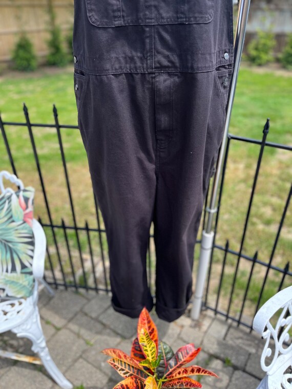 Vintage Craftsman Black Canvas Overalls - 42x30 Workw… - Gem