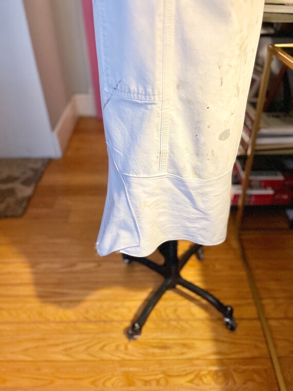 UPCYCLED WHITE DENIM , patchwork white denim skirt, v… - Gem