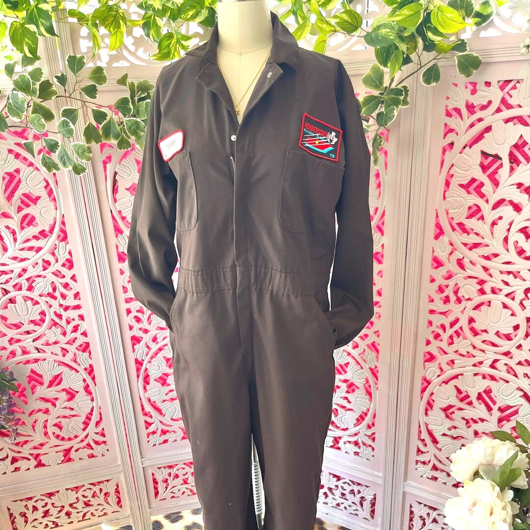 Vintage Coveralls, 42R Coveralls, Brown Coveralls, Coveralls With ...