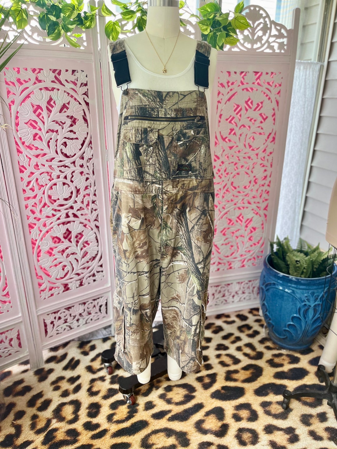 Vintage Overalls, Tree Bark Overalls, Camouflage Overalls, Vintage ...