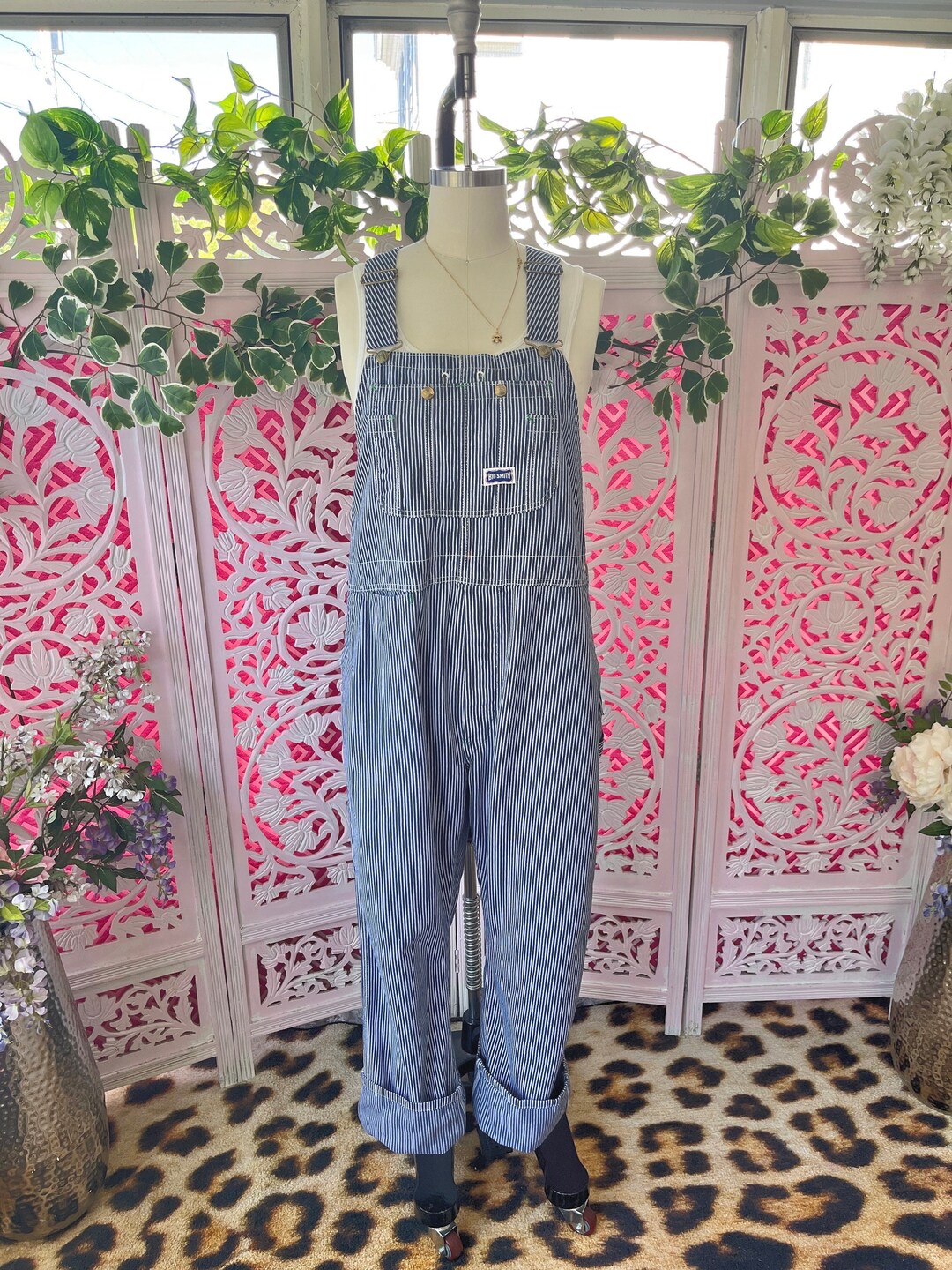 Railroad Stripe Overalls,38x31, Big Smith Overalls, Vintage Overalls ...