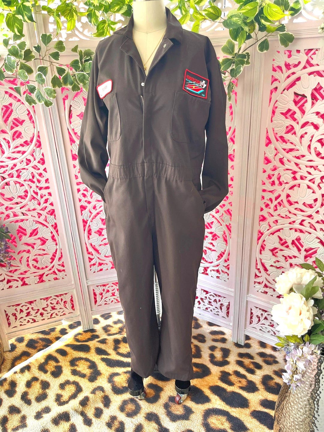 Vintage Coveralls, 42R Coveralls, Brown Coveralls, Coveralls With ...